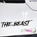 The Beast Car Decal Sticker Car Laptop Wall JDM Window Bumper ...