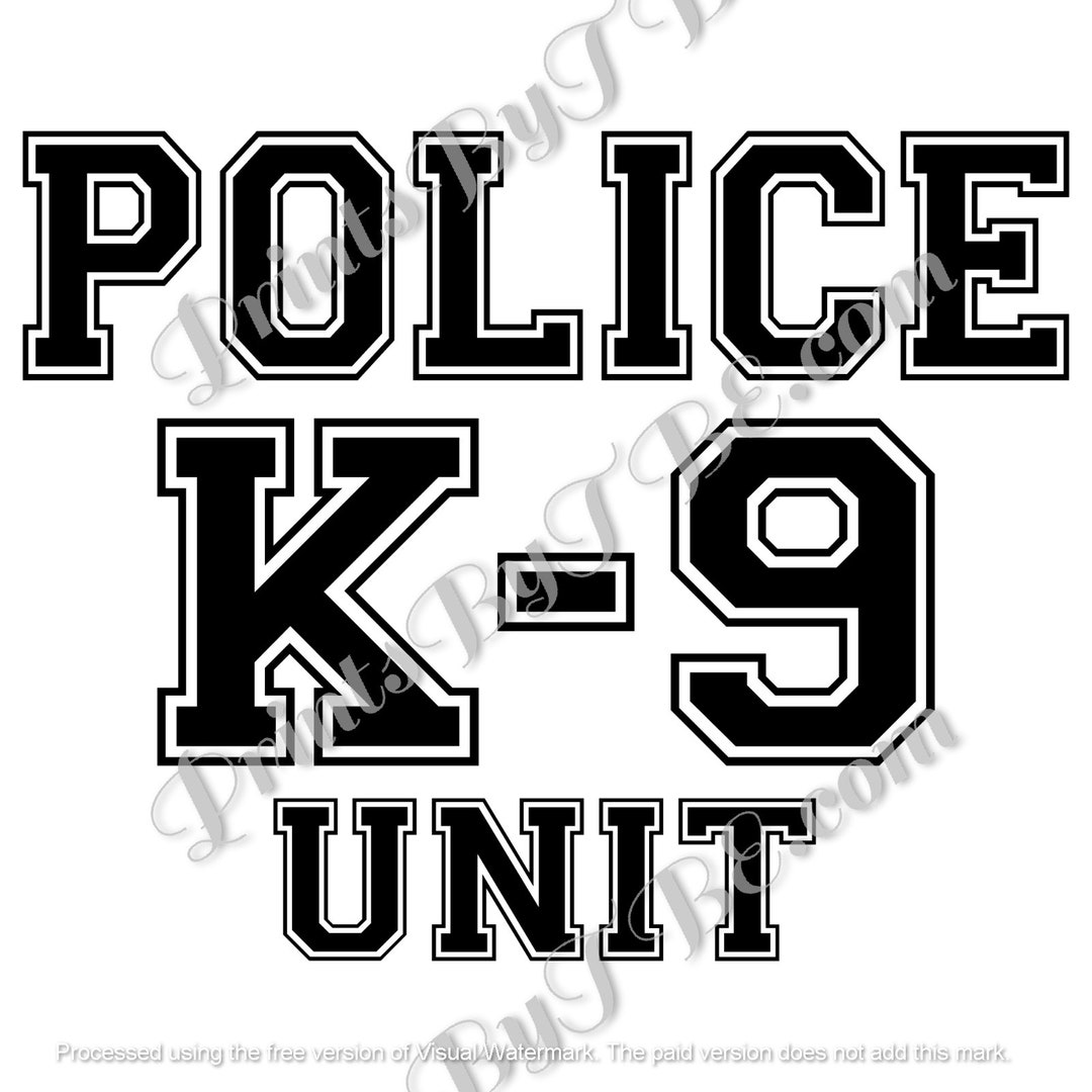POLICE K-9 UNIT Car Decal Sticker Car Laptop Wall JDM Window Bumper ...