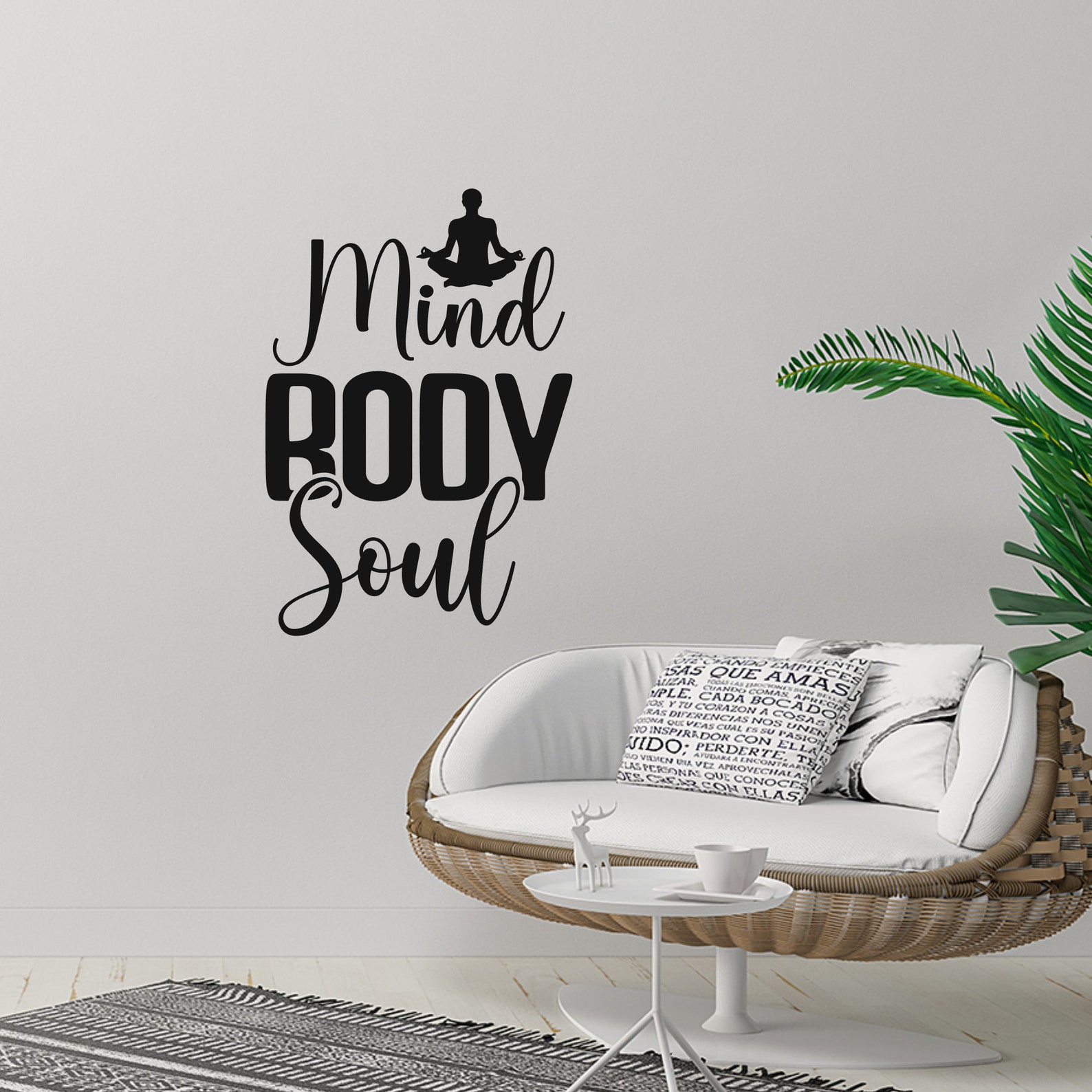 Yoga Mind Body Soul Decal - Waterproof Vinyl Sticker - Etsy