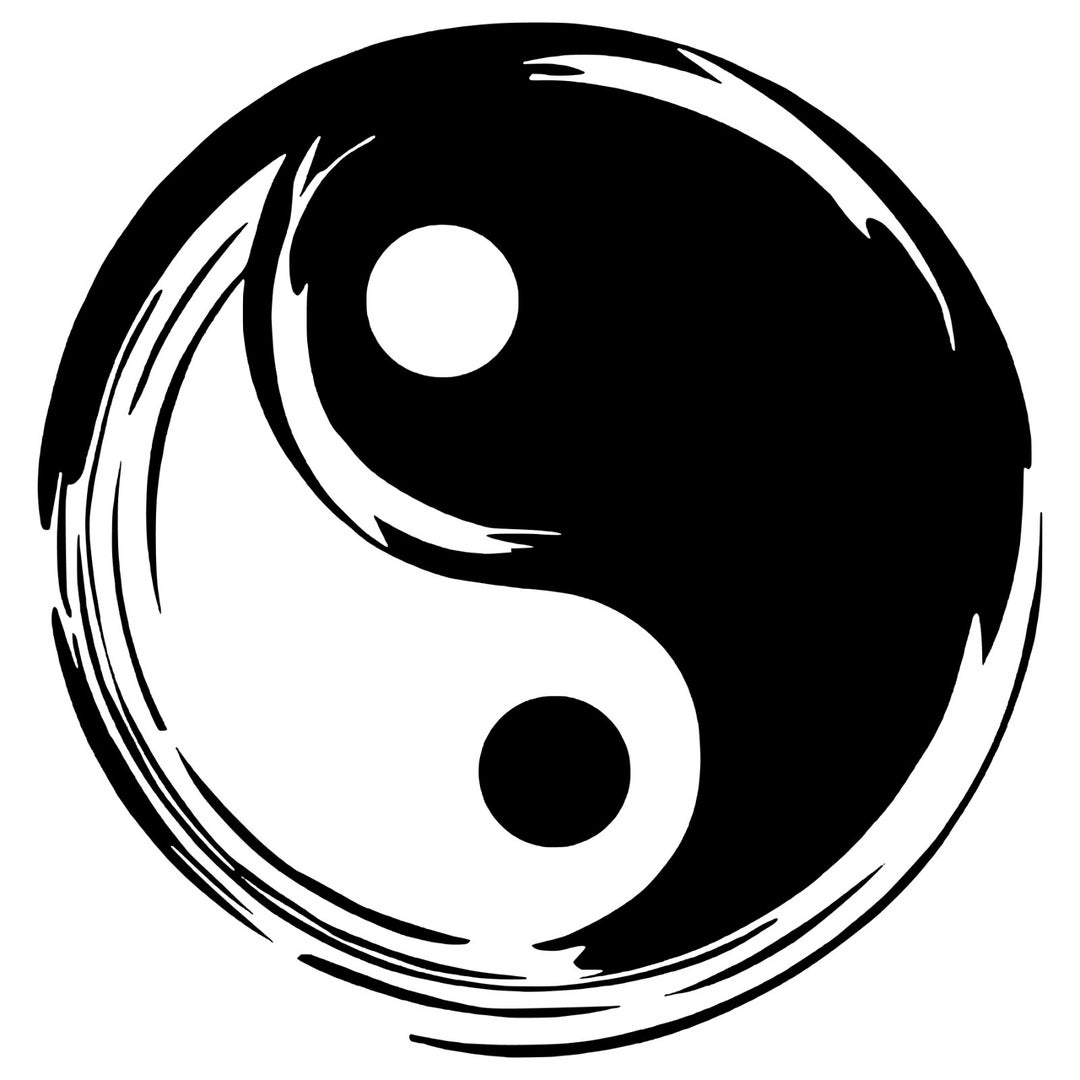 Yin Yang Decal Stickers Ying Car Tumbler Laptop Wall Art Weatherproof ...