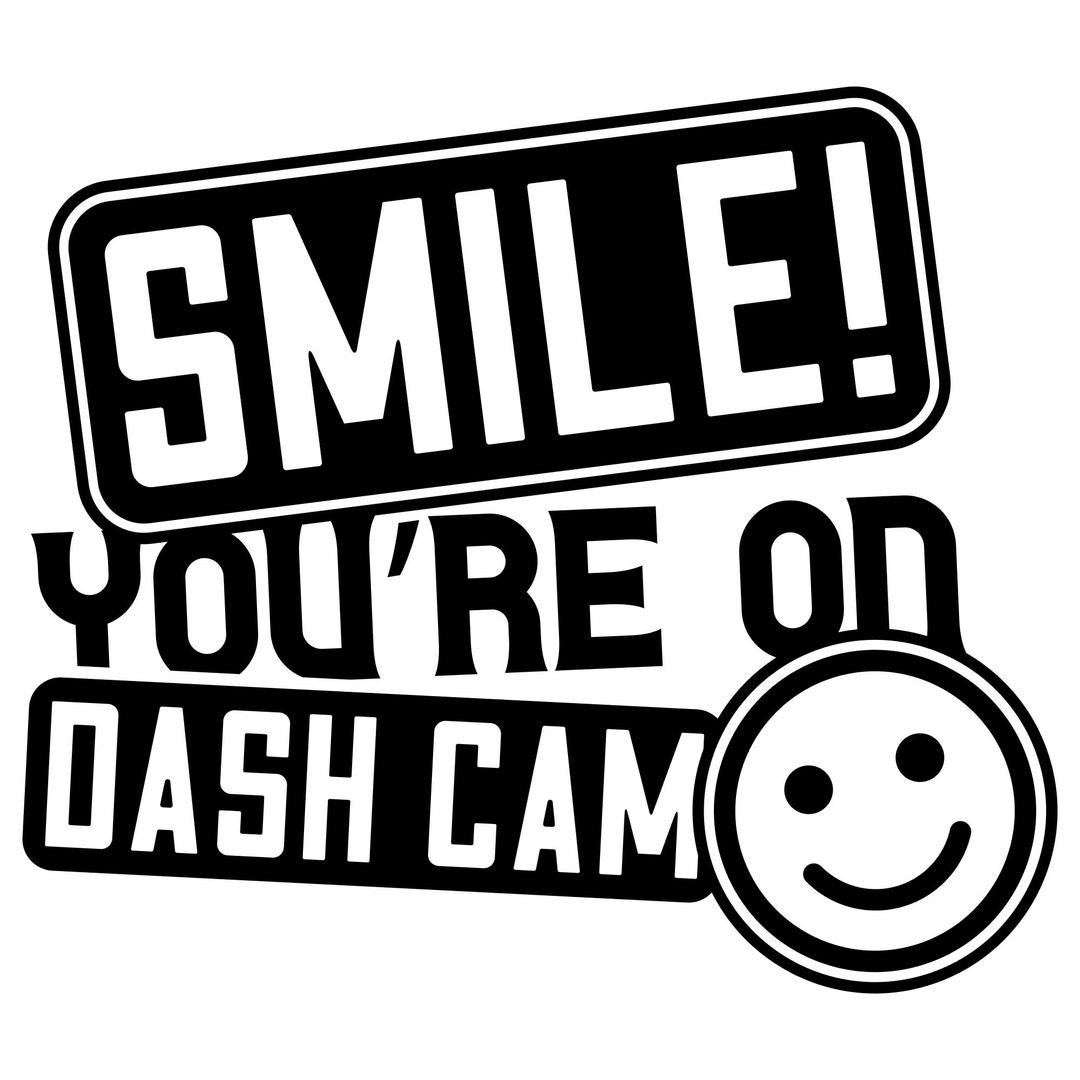 Smile! You're on Dashcam Decal Car Truck Window Semi Sticker 22 ...