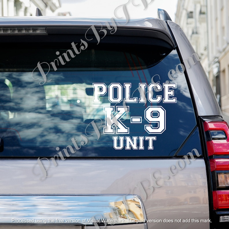 Police K-9 Unit Car Decal, Laptop Sticker - Waterproof - Etsy