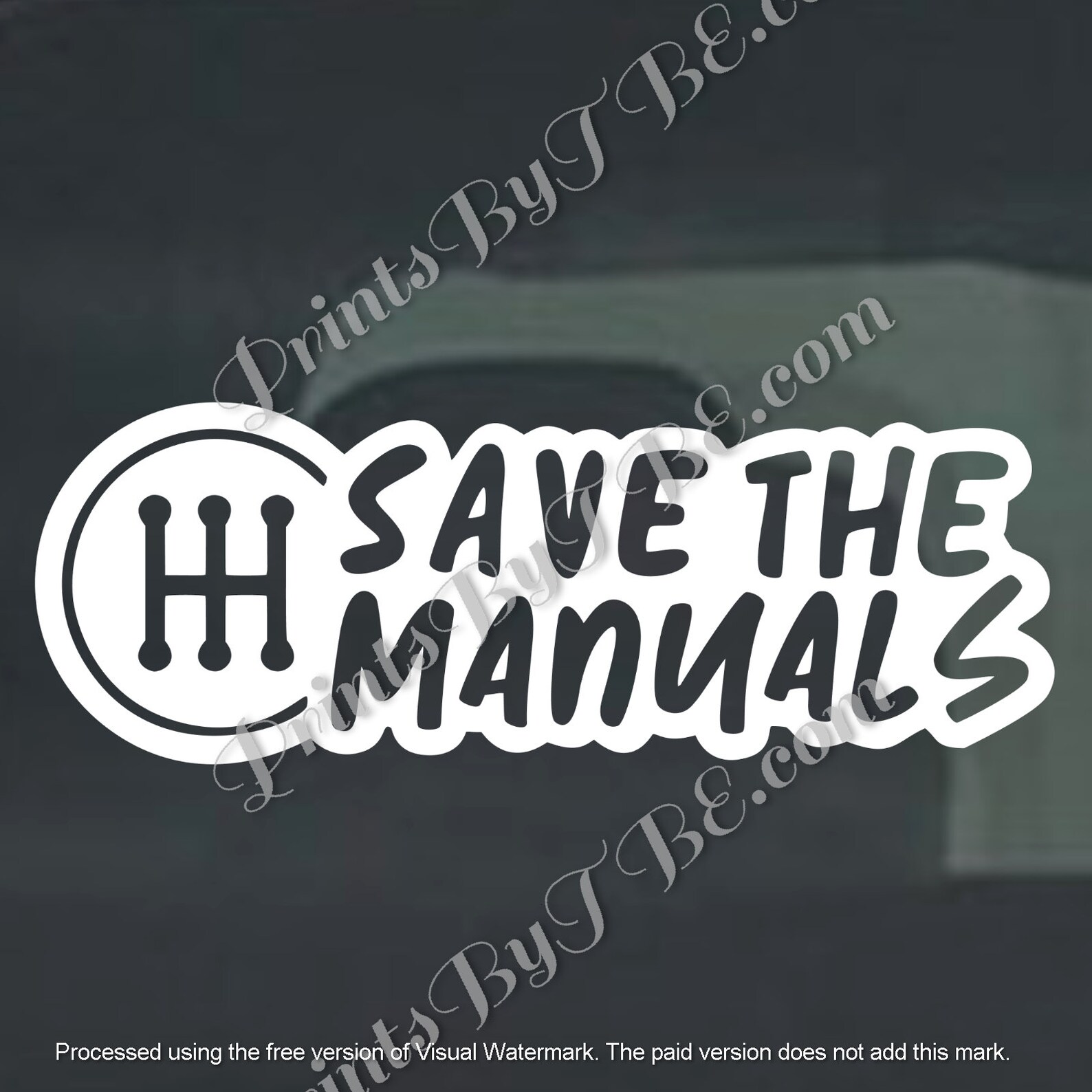 Save the Manuals Decal Sticker Car Tumbler Stick Shift Window Wall - Etsy