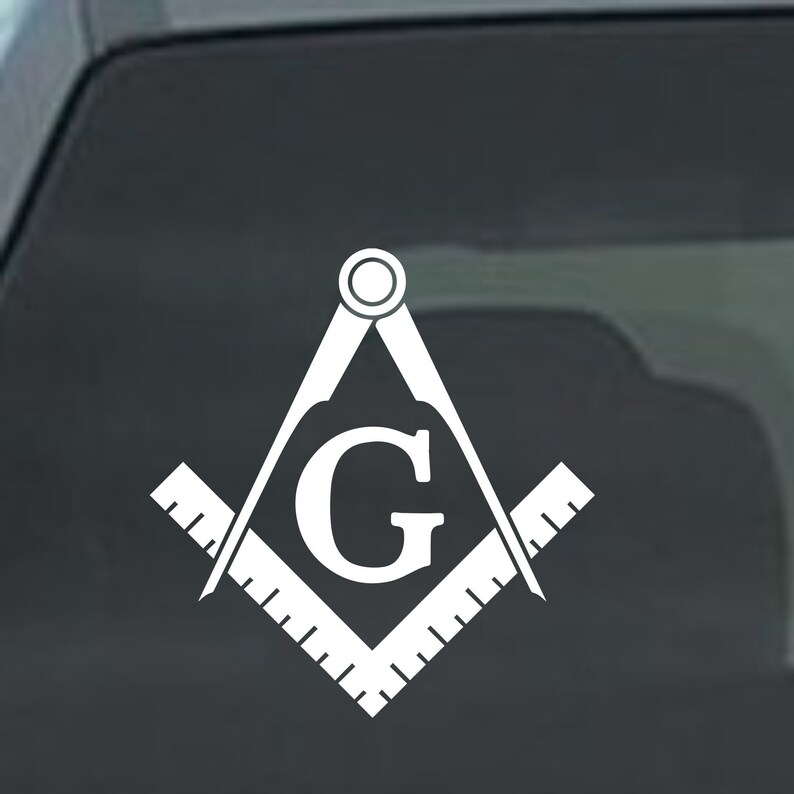 Masonic Freemason Decal Stickers Square and Compass Tumbler Car Truck ...