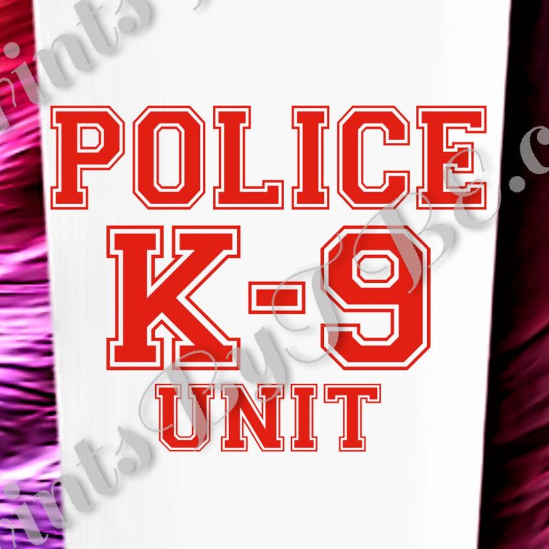 POLICE K-9 UNIT Car Decal Sticker Car Laptop Wall JDM Window Bumper ...
