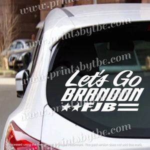 Let's Go Brandon FJB Decal Car Tumbler Laptop Walls Truck Window ...