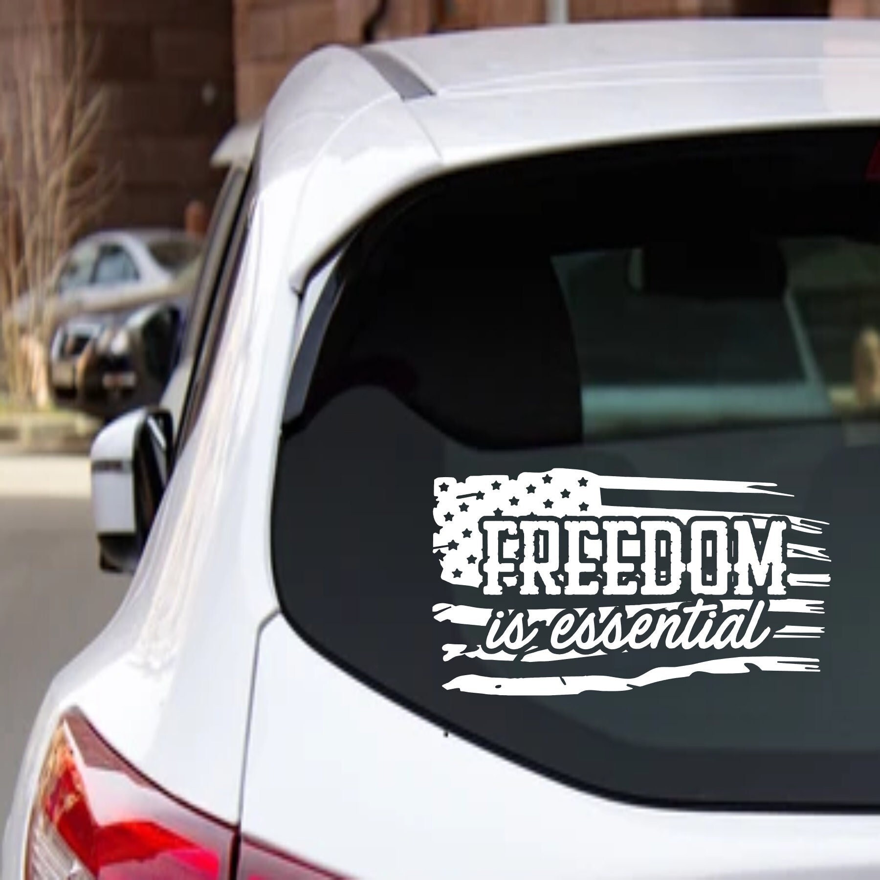 Freedom is Essential Flag Vinyl Decal, JDM Car Sticker - Etsy