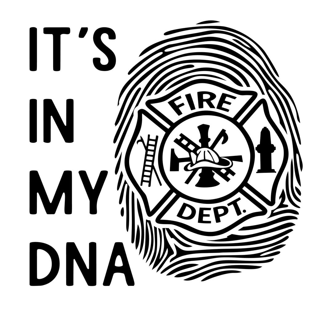 Firefighter DNA Vinyl Decal - Car, Wall, Laptop Sticker - Etsy