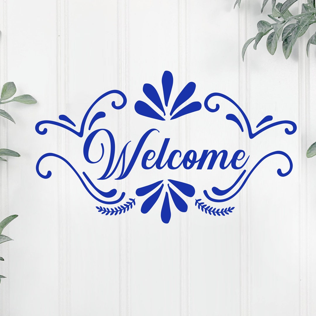 Welcome Sign Decal Wall Art Home Decor Door Window Sticker 22 ...