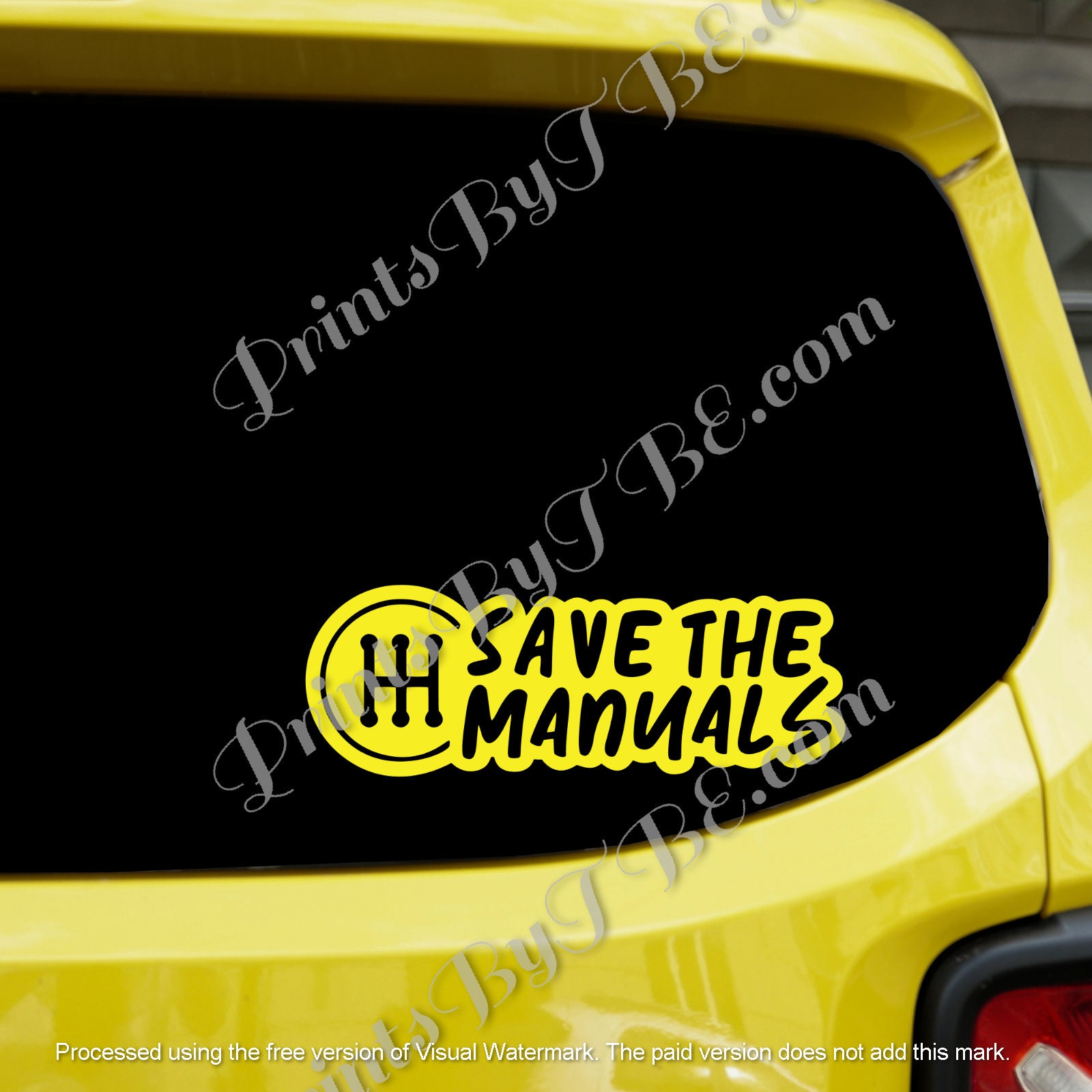 Save the Manuals Decal Sticker Car Tumbler Stick Shift Window Wall - Etsy
