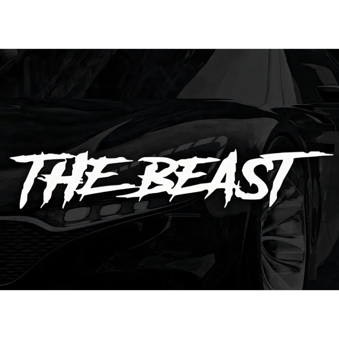 The Beast Car Decal Sticker Car Laptop Wall JDM Window Bumper ...