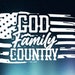 Patriotic Decal God Family Country American Flag USA Car Truck - Etsy