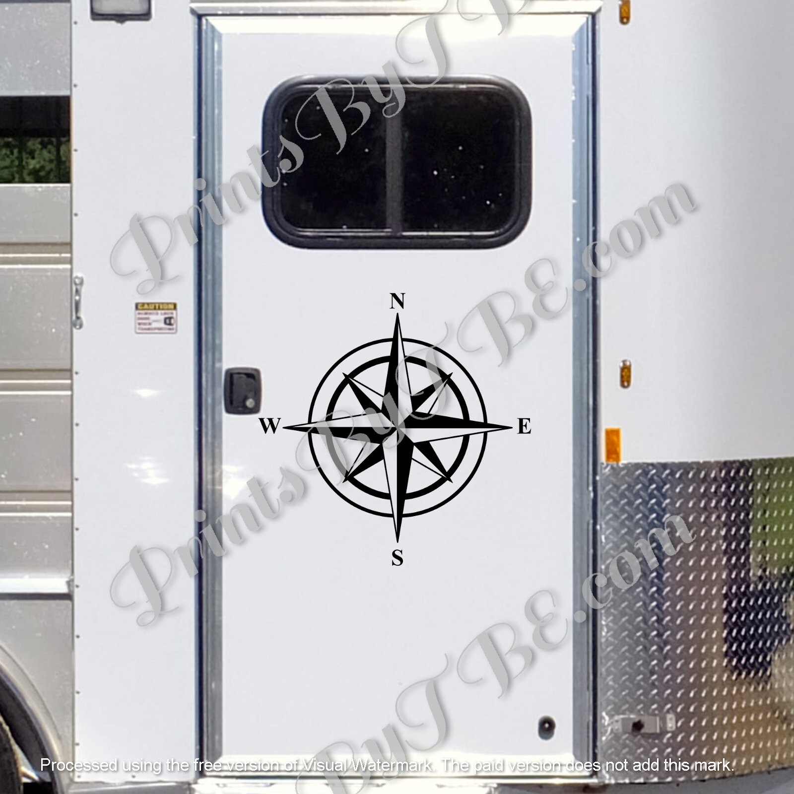 Compass Rose Decal Stickers Car Truck Camper RV Tumbler Hydro Flask ...
