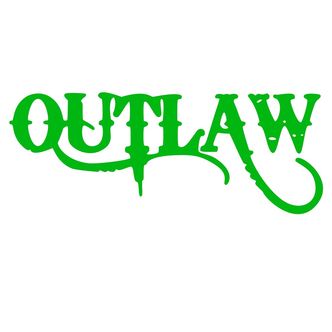 OUTLAW Decal Sticker Car Tumbler Window Truck Motorcycle Laptop JDM ...