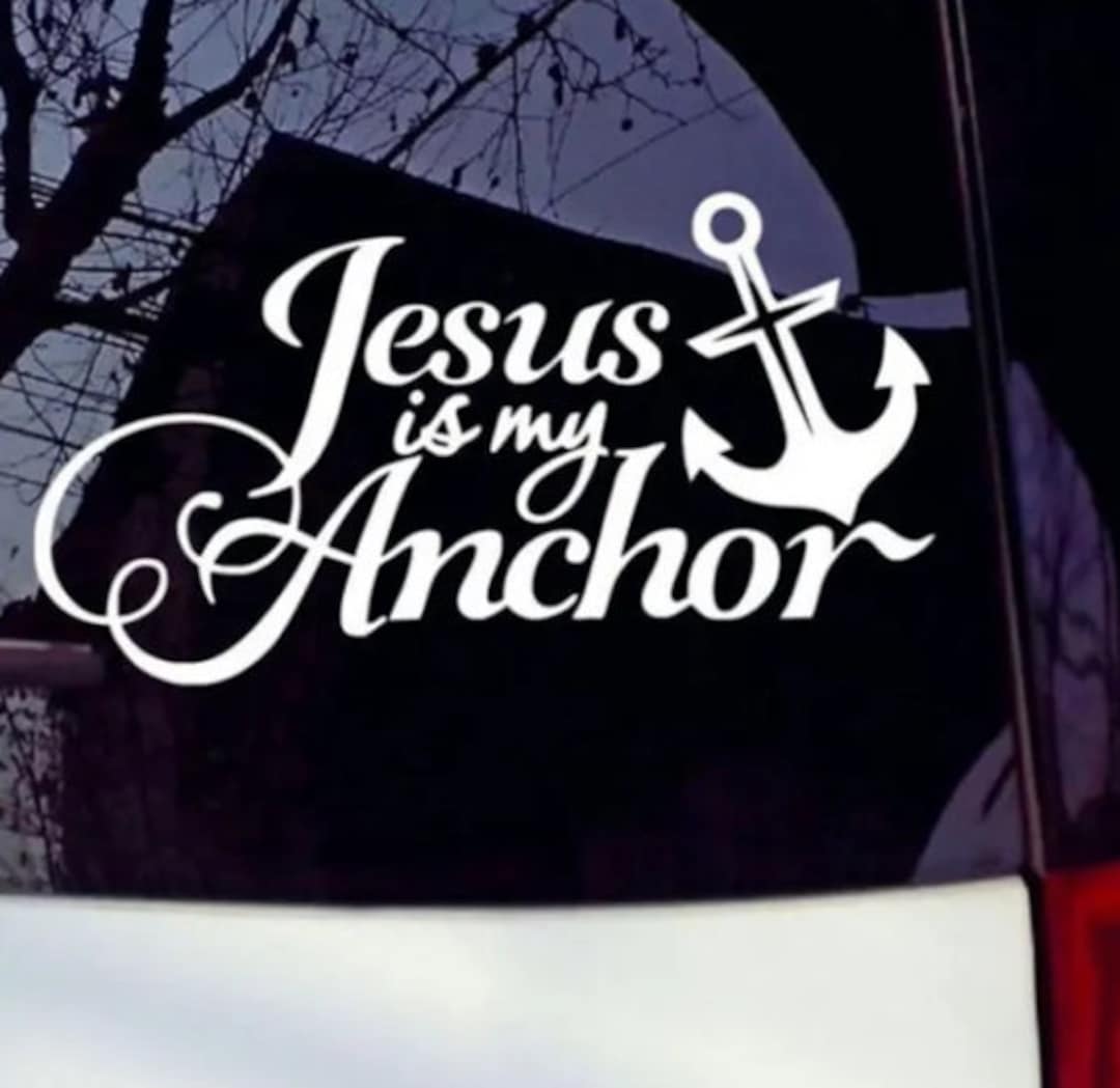 Jesus is My Anchor Christian Decal Tumbler Car Wall Vinyl - Etsy
