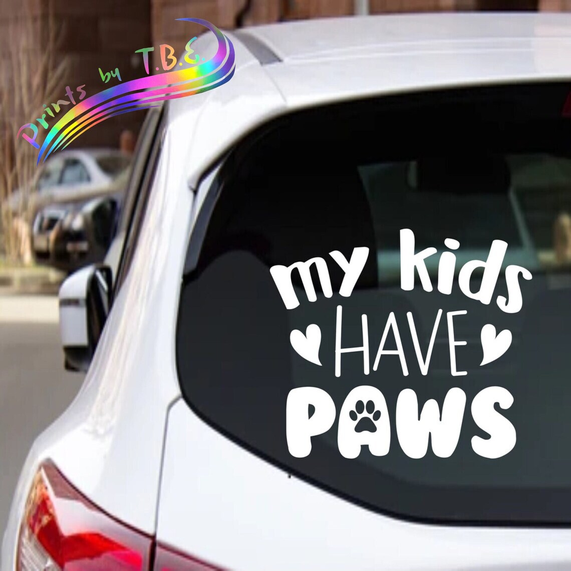 My Kids Have Paws Pet Dog Cat Decal Car Tumbler Window Wall Laptop ...