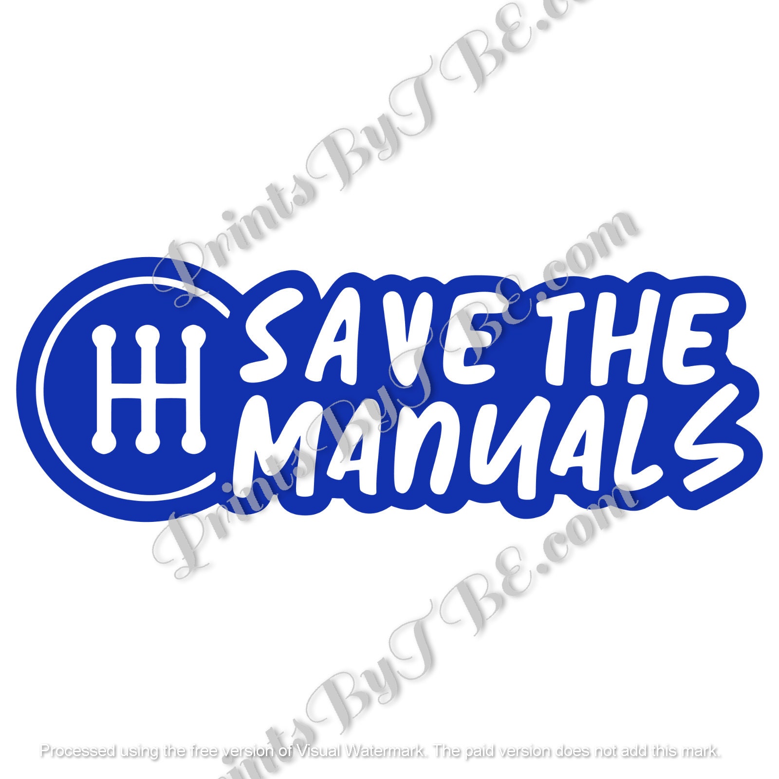 Save the Manuals Decal Sticker Car Tumbler Stick Shift Window Wall - Etsy