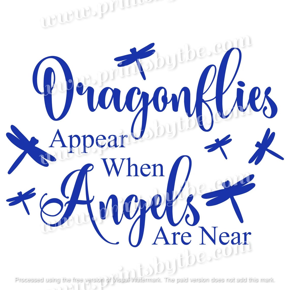 Dragonflies Angels Decal: Memorial Sticker, Car, Tumbler, Home Decor - Etsy