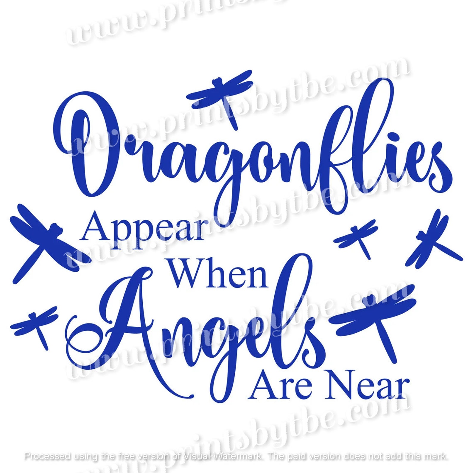 Dragonflies Angels Decal: Memorial Sticker, Car, Tumbler, Home Decor - Etsy