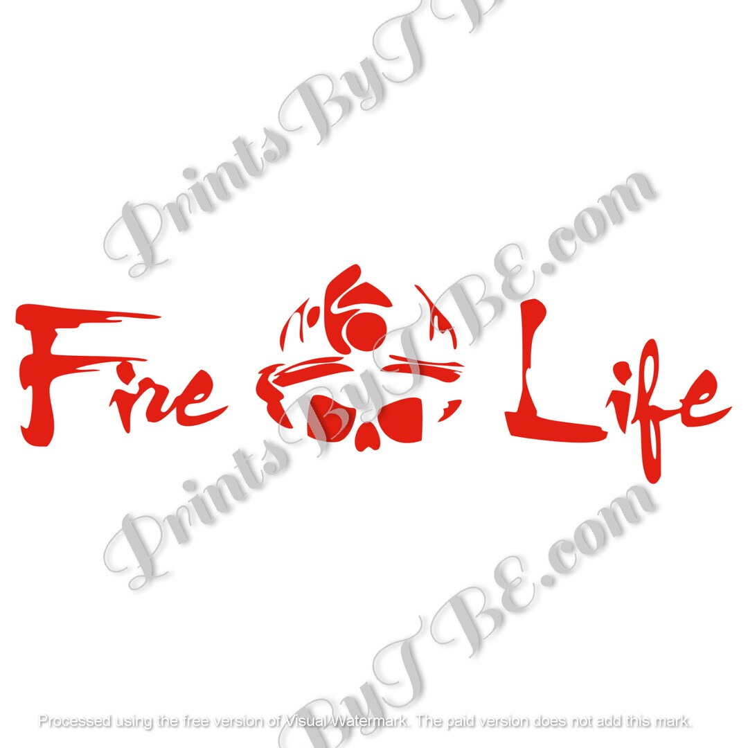 Firefighter Life Saver Decal Sticker Car Truck Tumbler Laptop Wall JDM ...