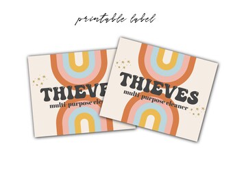 Printable Thieves Cleaning Labels, Printable All Purpose Cleaner Label ...