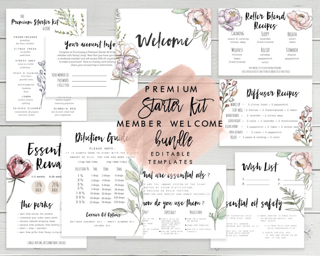 Essential Oil Member Kit, Young Living PSK, New Member Welcome Kit ...