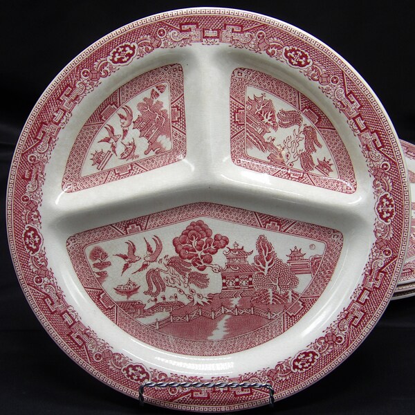 Red Transferware - Etsy