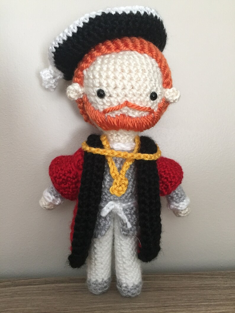 Henry VIII Crochet Doll Pattern - Etsy