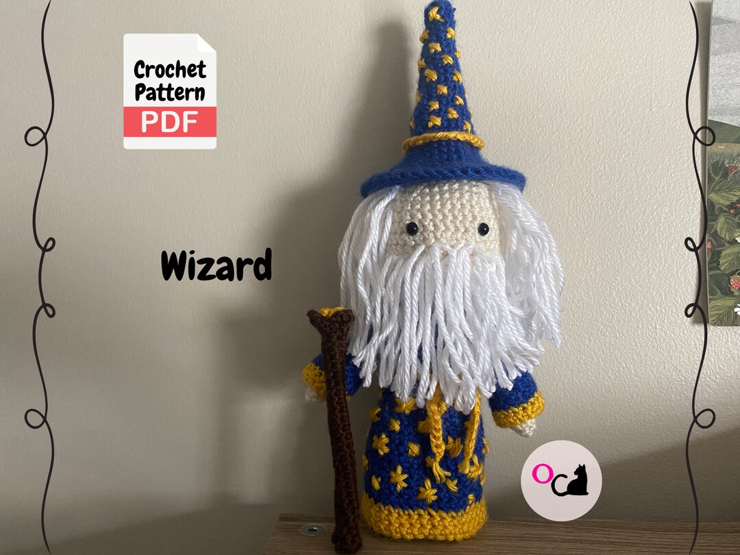 Wizard Crochet Doll Pattern - Etsy