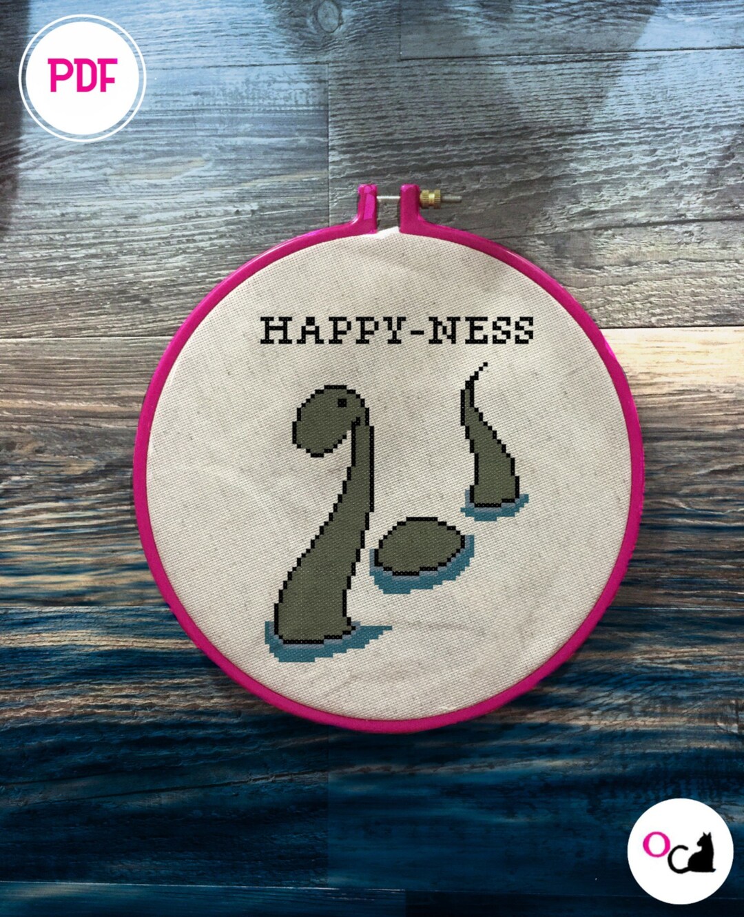 Happy-ness Cross Stitch Pattern - Etsy
