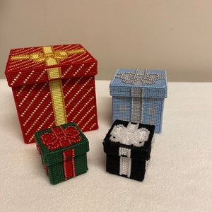3D Beaded Gift Box Cross Stitch Pattern - Etsy