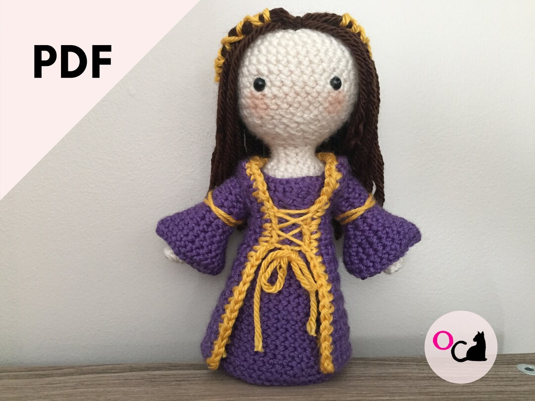 Medieval Princess Crochet Doll Pattern - Etsy