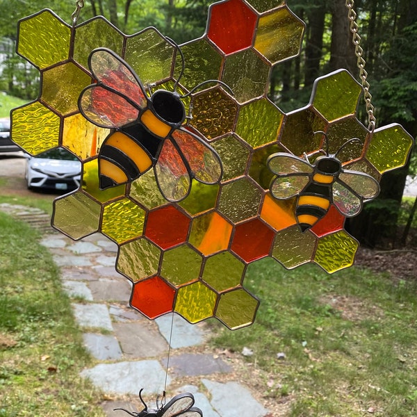 Bee Stained Glass - Etsy