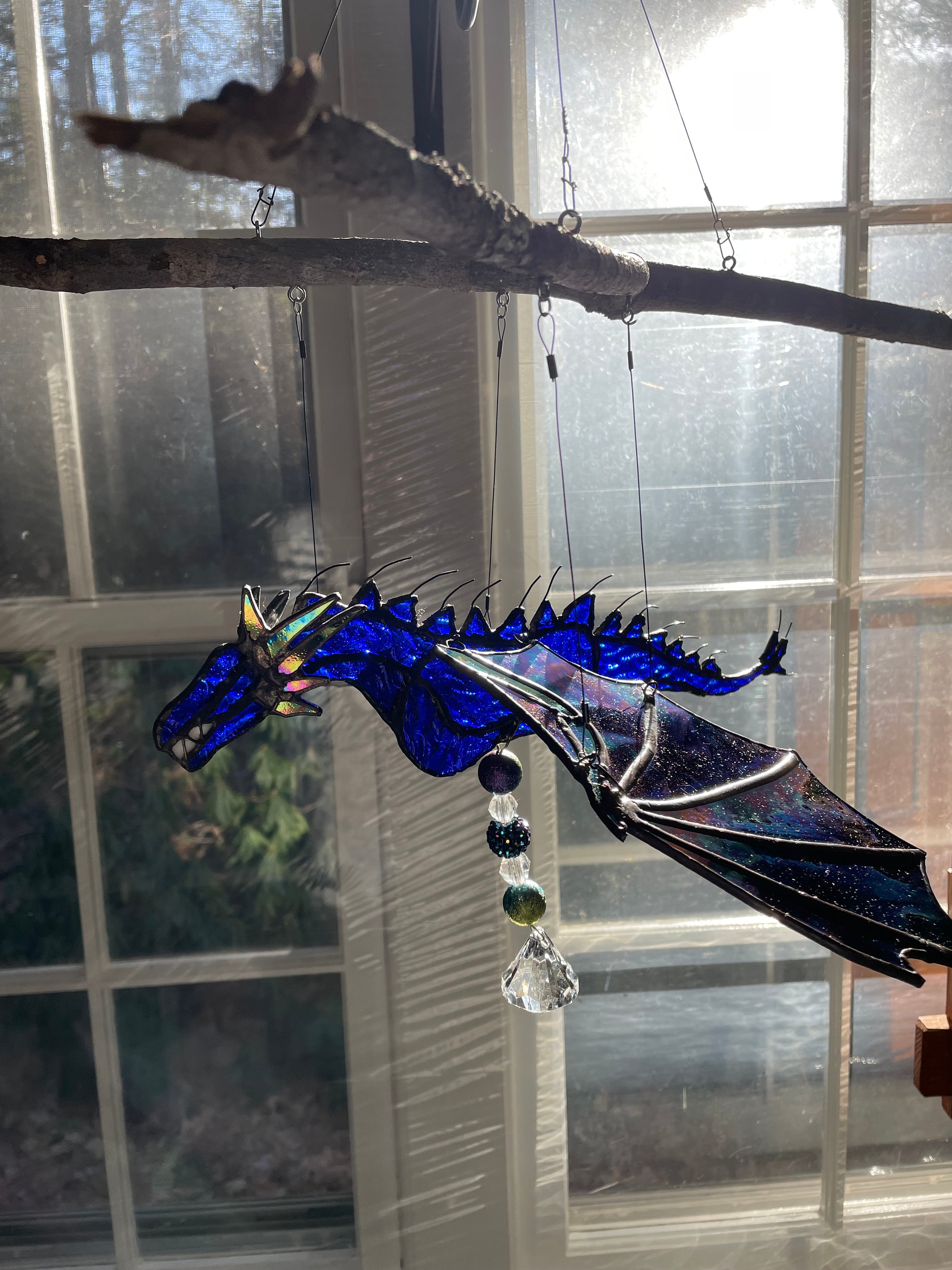 Flying Dragon 3D Stained Glass - Etsy