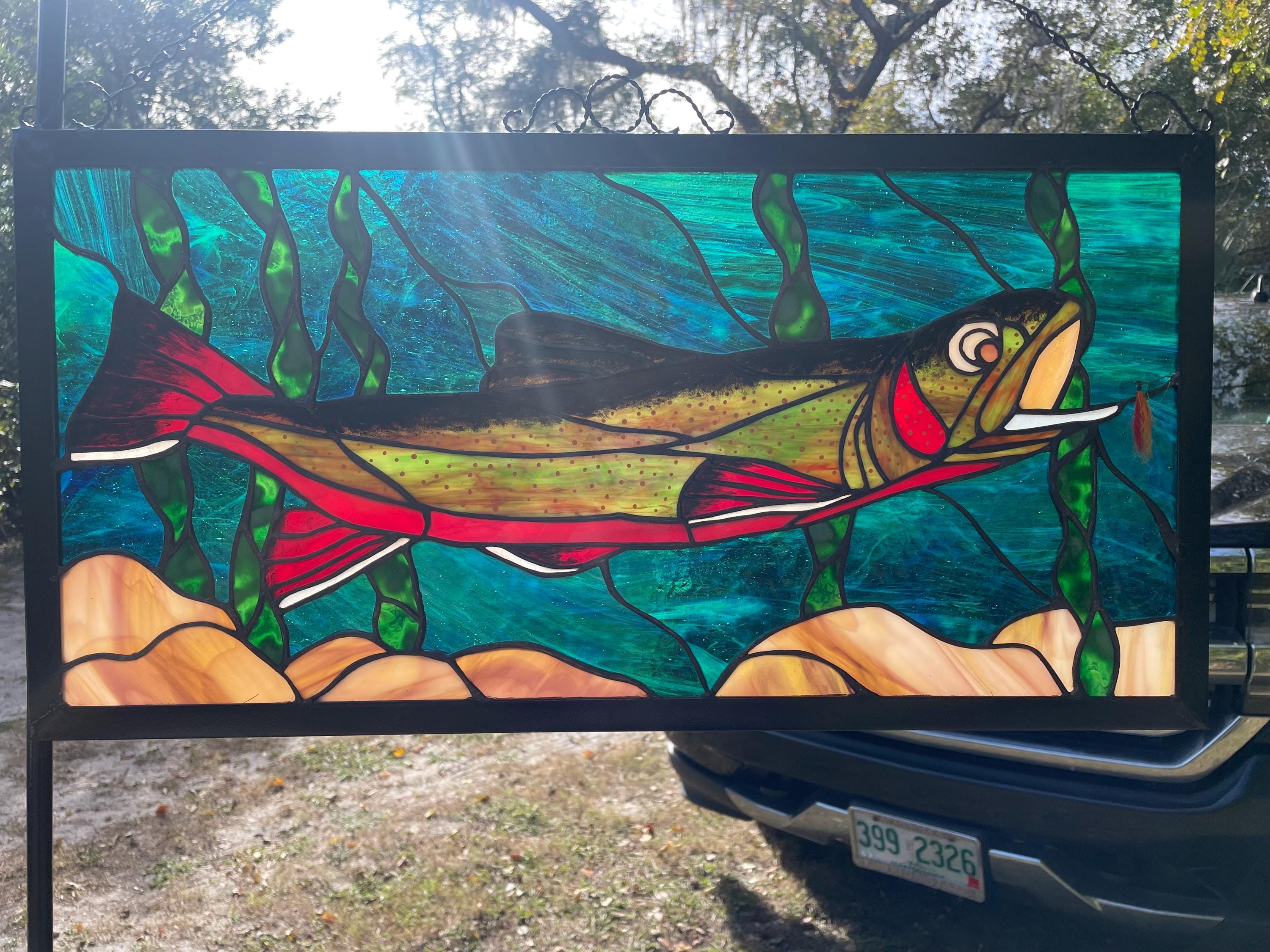 Brook Trout Stained Glass - Etsy