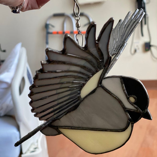Stained Glass Chickadee - Etsy