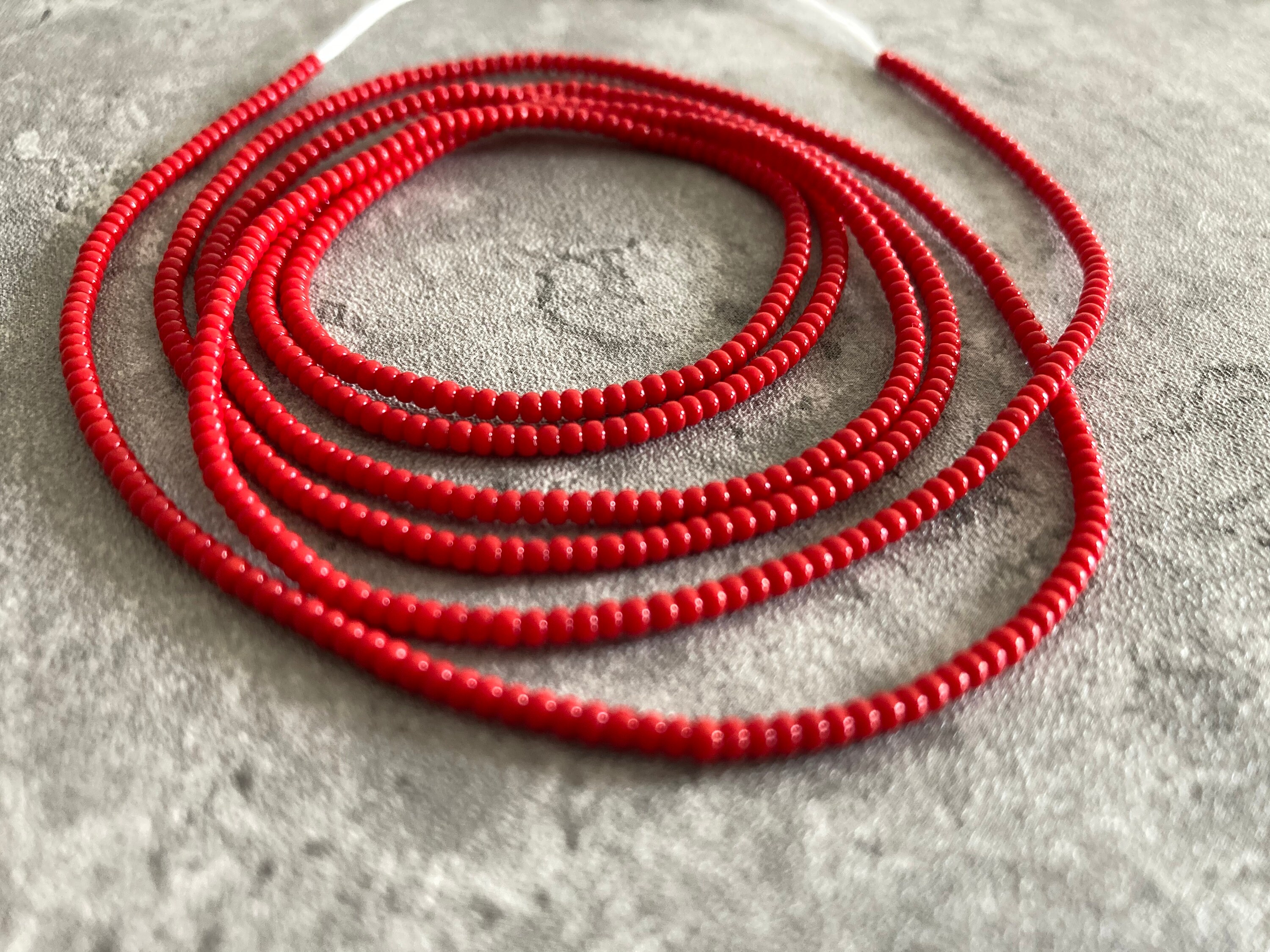 Mula Waist Beads Dainty Tie-on Waist Beads Red Waist Beads - Etsy