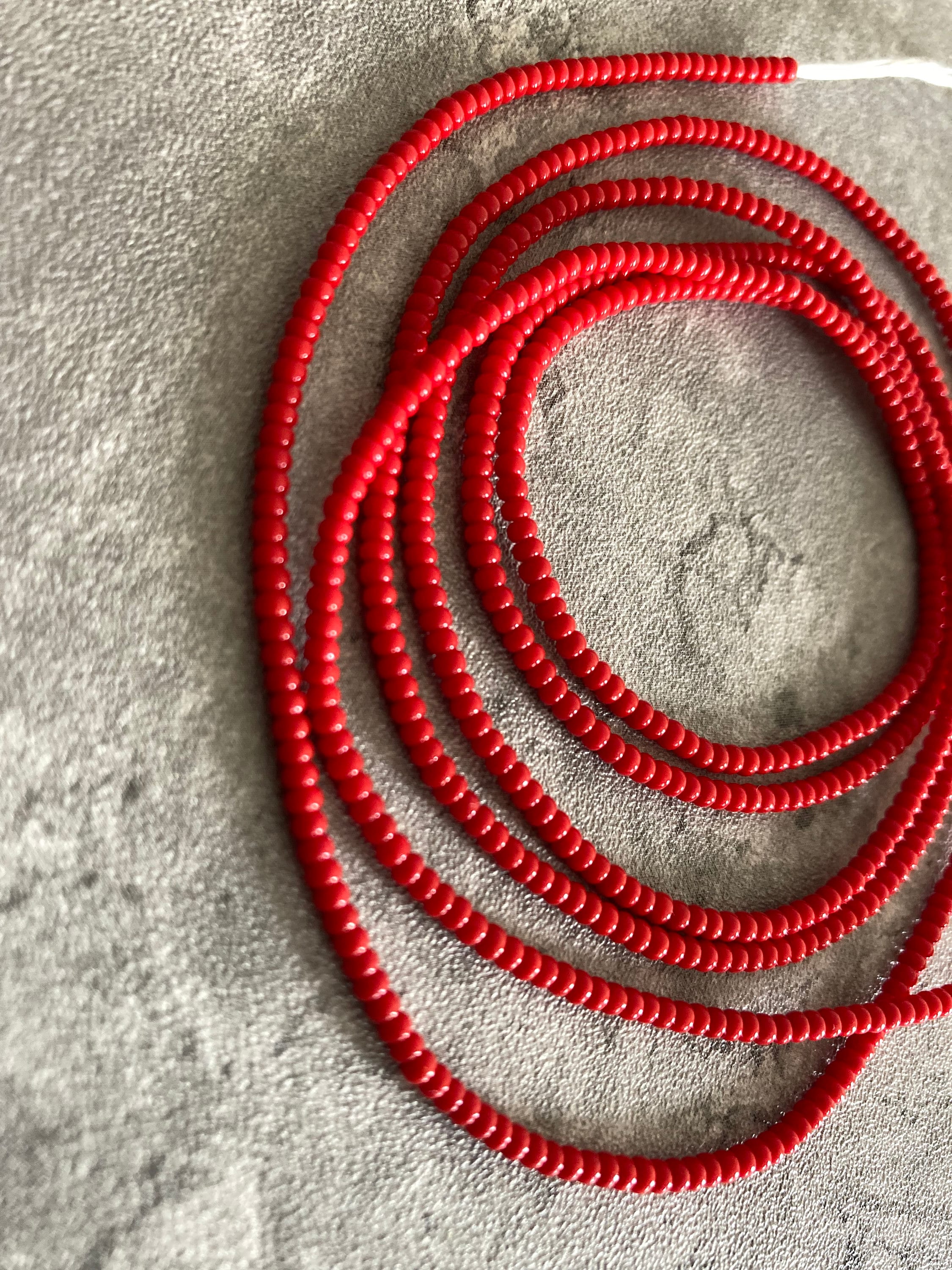 Mula Waist Beads Dainty Tie-on Waist Beads Red Waist Beads | Etsy