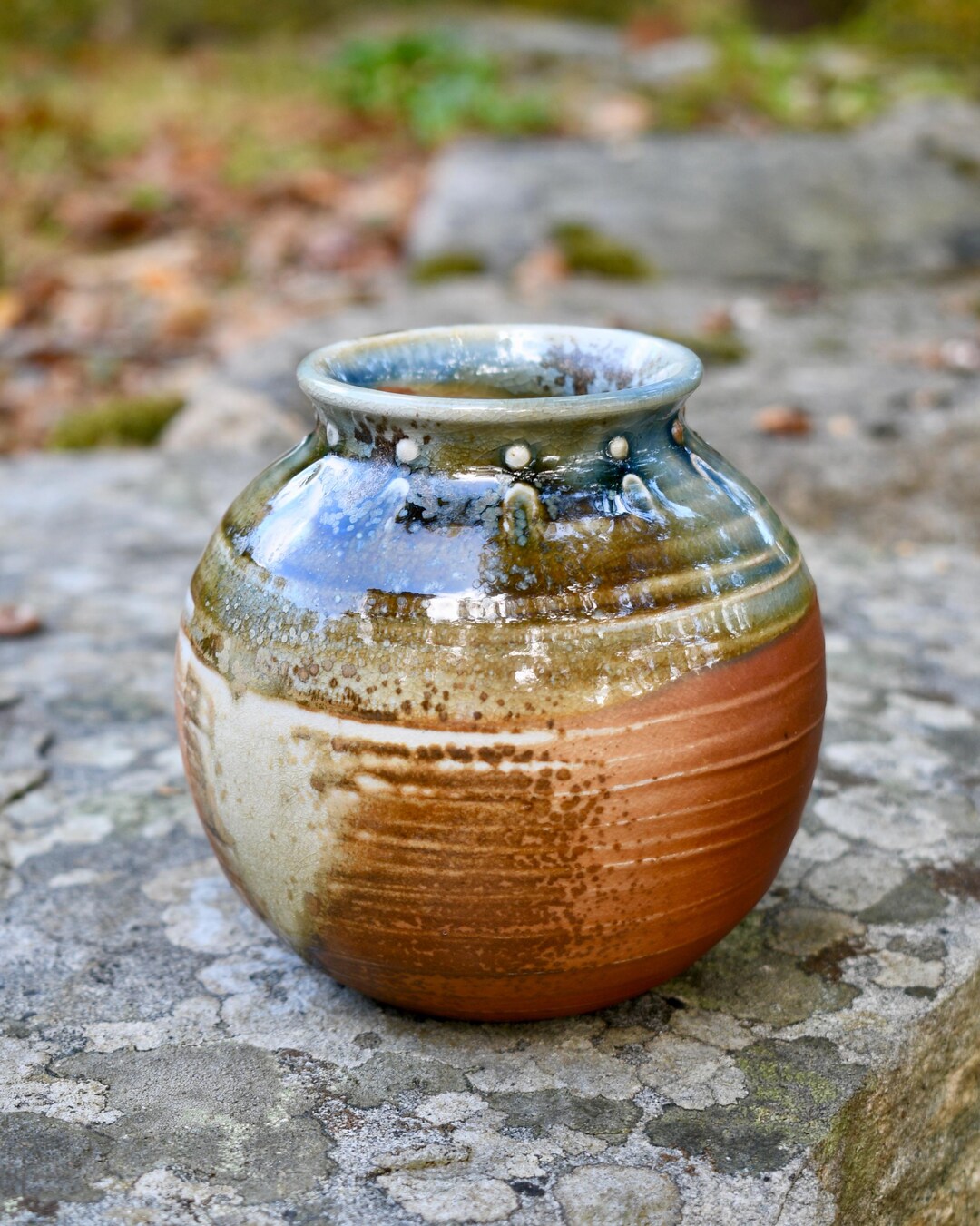 Handmade Wood Fired Vase– Ceramic Rustic Vase - Etsy