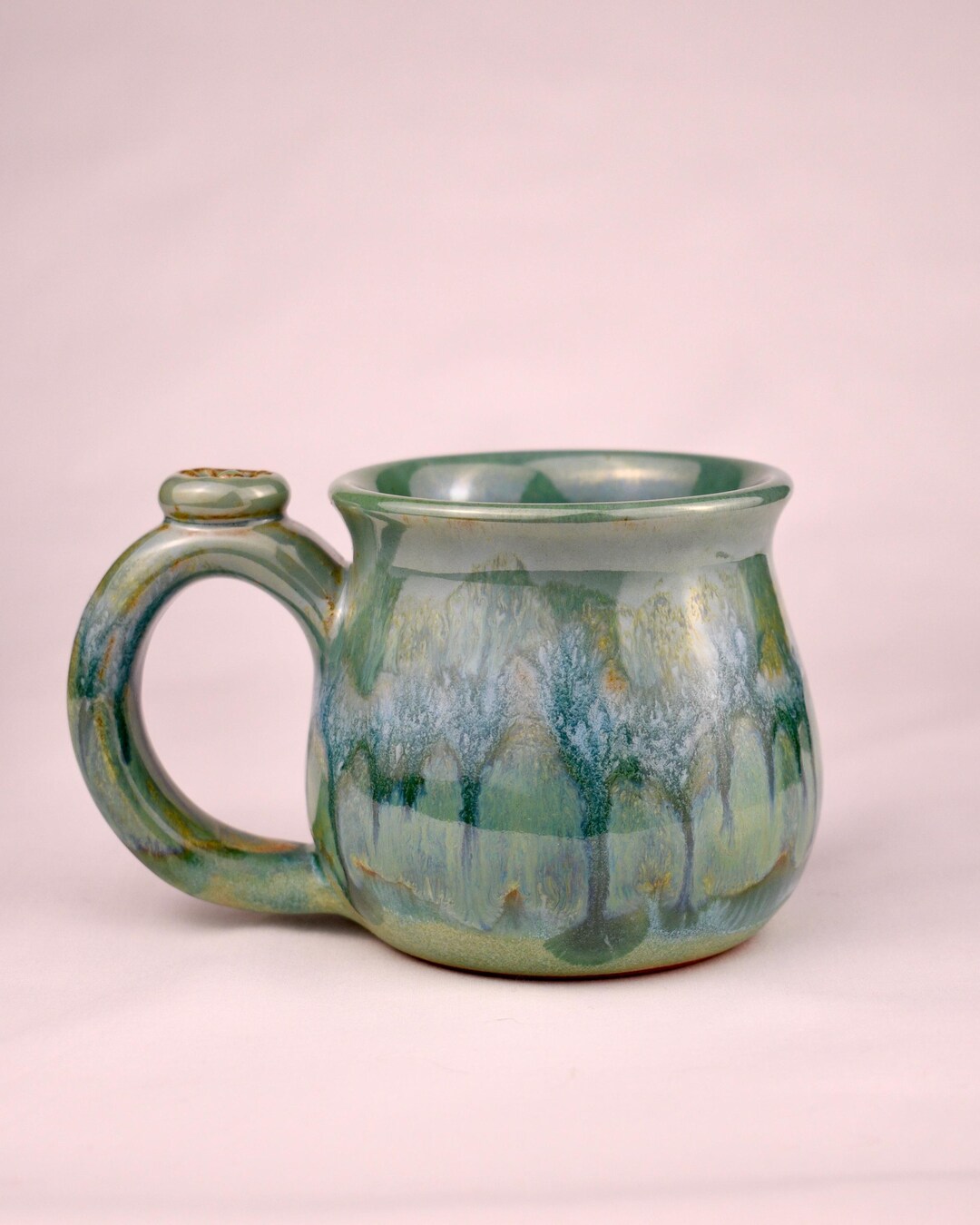 Handmade Ceramic Nature-inspired Mug – Nature-inspired Pottery Coffee ...
