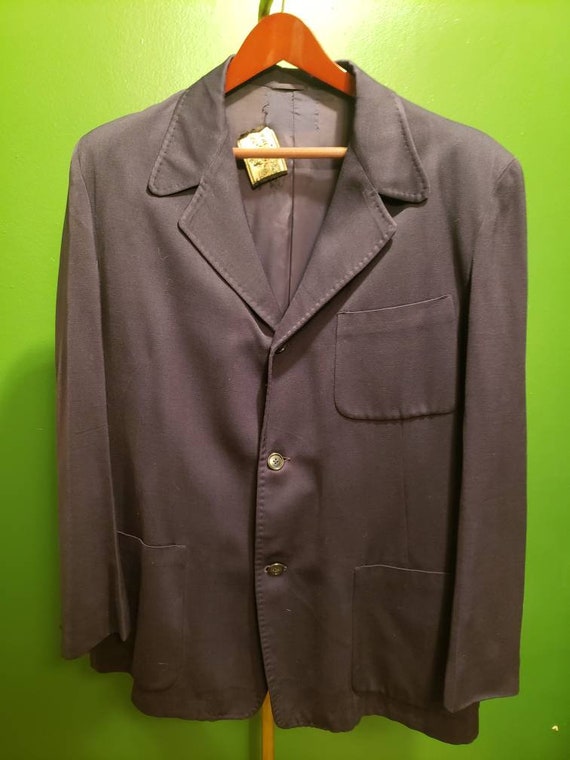 1950s dark blue leisure jacket - Gem