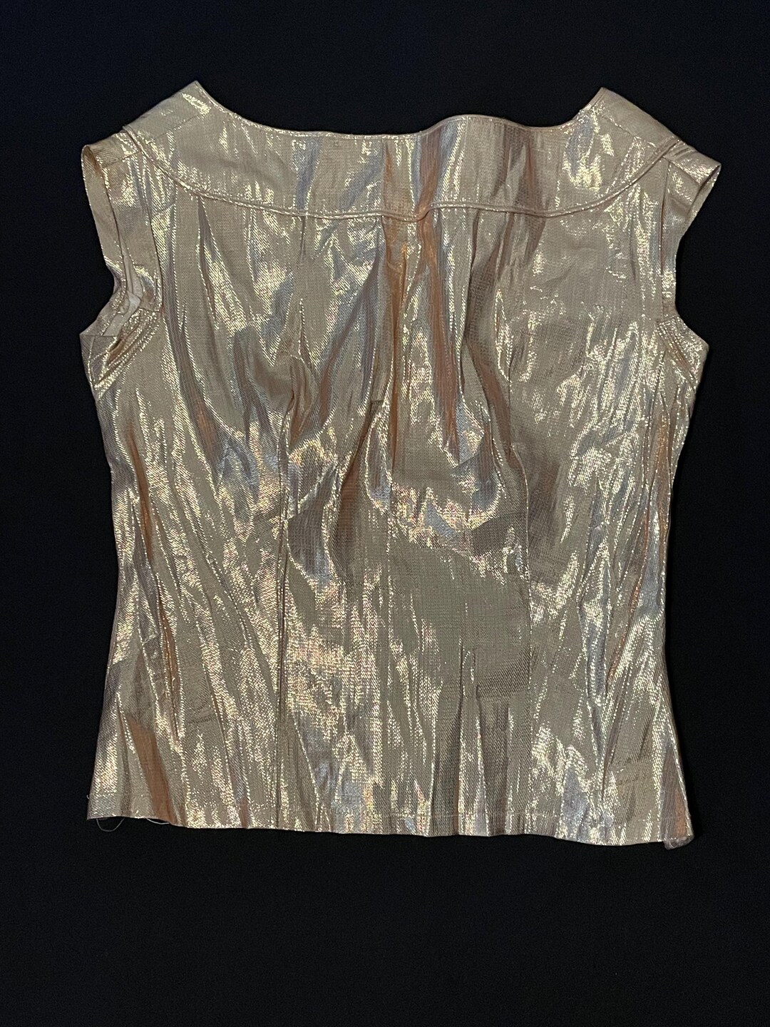 1950s Pin up Gold Lame Top - Etsy