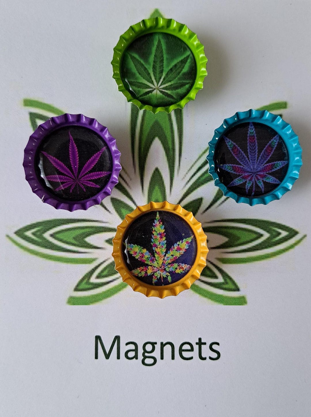Bottle Cap Magnet, Bottle Cap Magnets, Marijuana Magnet, Marijuana ...