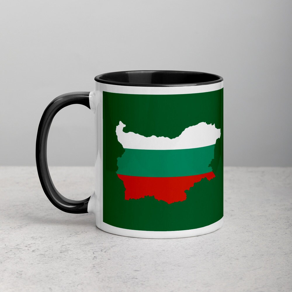 Bulgaria Map Mug With Color Inside - Etsy