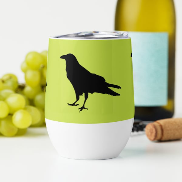 Crow Wine Glass - Etsy