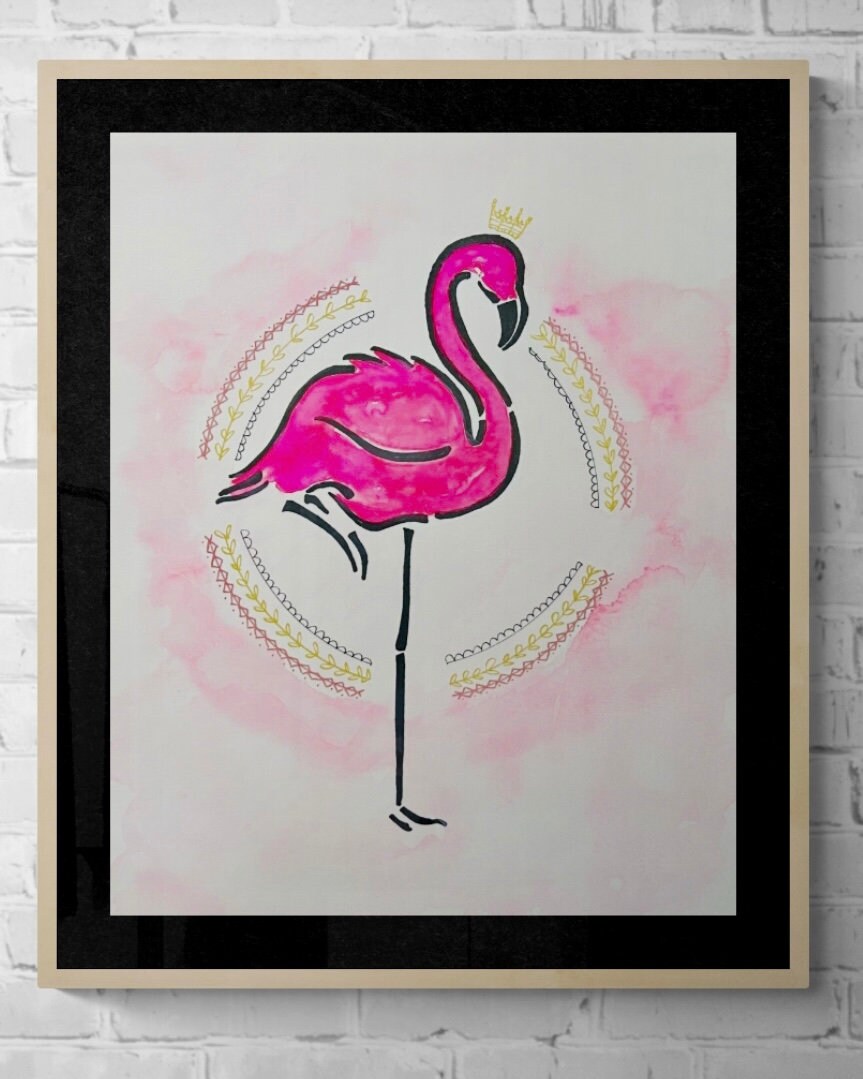 Pink Flamingo | Printable Art | Get Your Pink Back | Find Your Pink ...