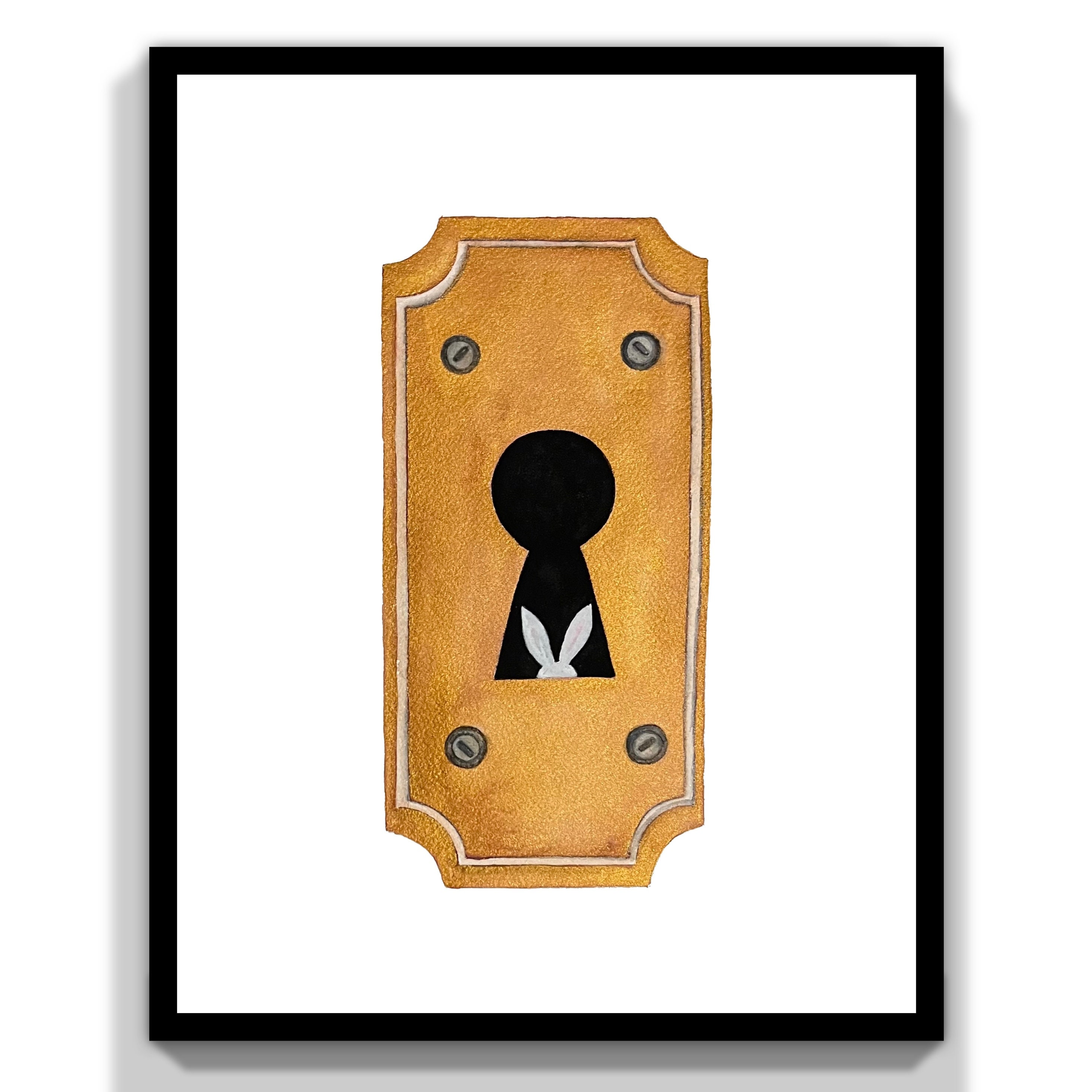 Wonderland Keyhole | Printable Watercolor Painting - Etsy