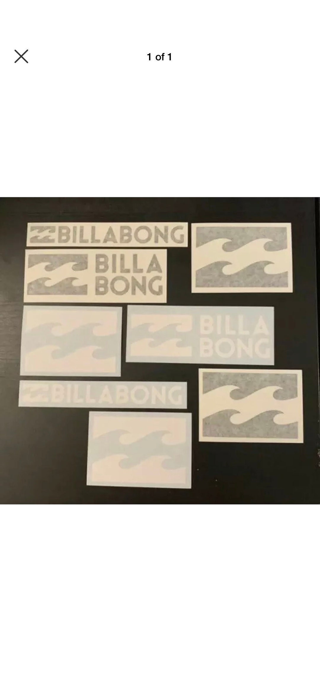 Billabong Glossy Decals: 8-pack, No Background, Skate, Surf, Snow - Etsy