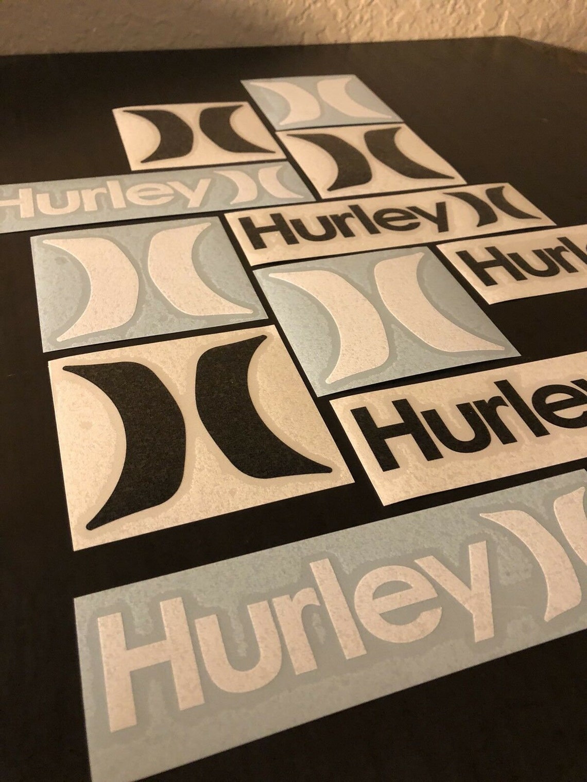 Hurley Glossy Decals: 12-pack No Background Skate Surf - Etsy