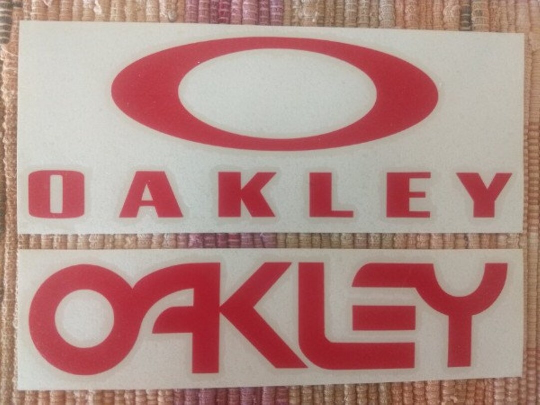 Oakley 8" Decals, Choose Color: 2-pack, Glossy Vinyl, No Background ...